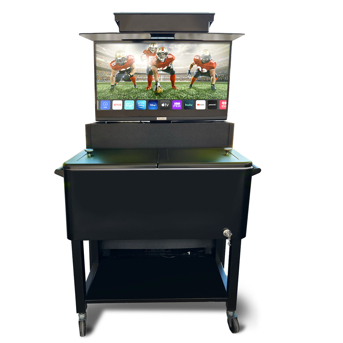 MirageVision Portable Outdoor TV Lift Cooler with 32" Outdoor TV ...